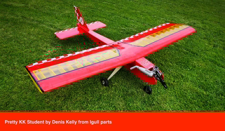 KK 'Student - RC Model aircraft - Laser-cut Balsa Rib Set | Sky High RC